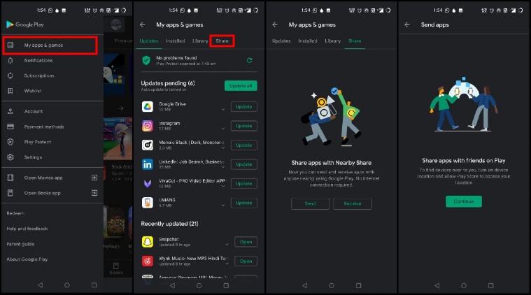 How to share apps without internet with Google Nearby Share ...