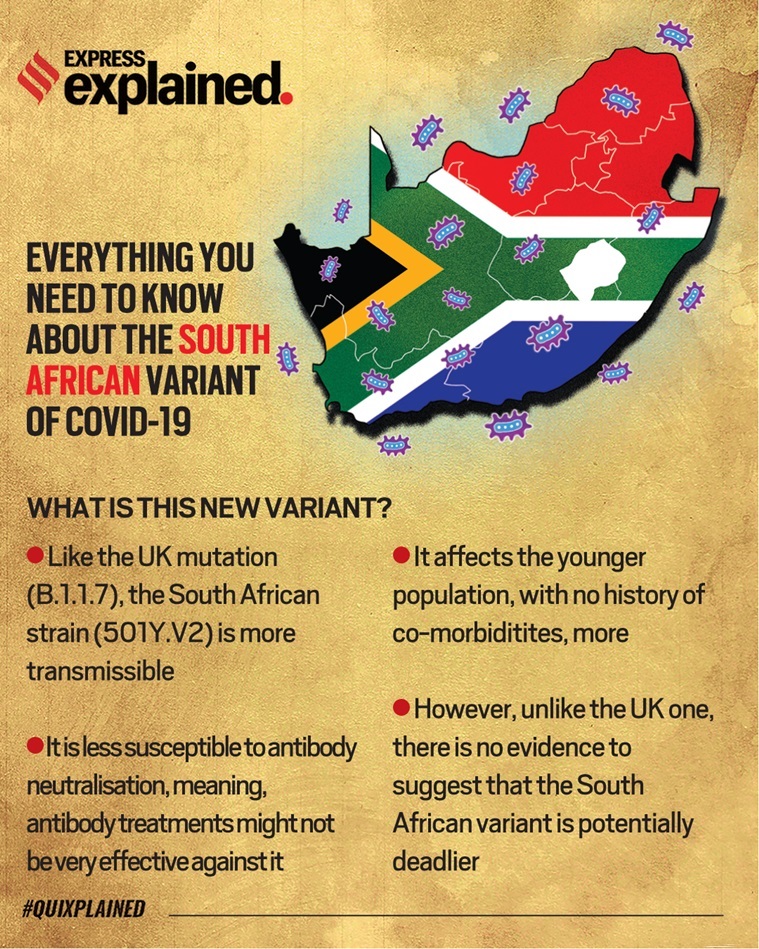 What is South African variant of Covid-19?