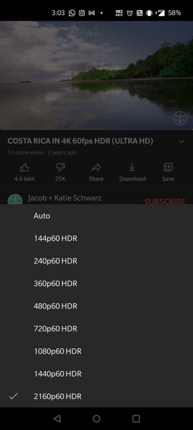 YouTube now allows you stream 4K 60fps HDR on low-res screens ...
