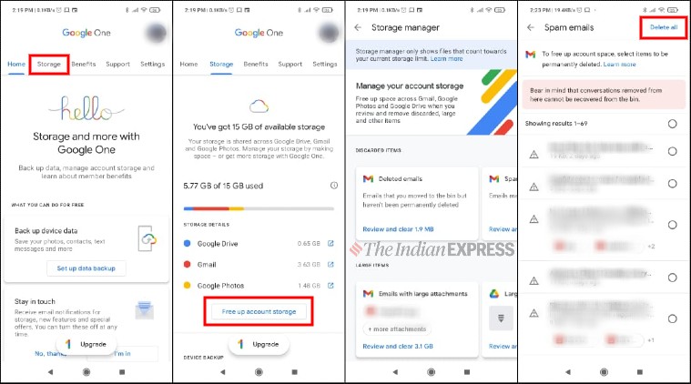 Google Drive, Photos, Gmail Storage: How to free up your 15GB free ...