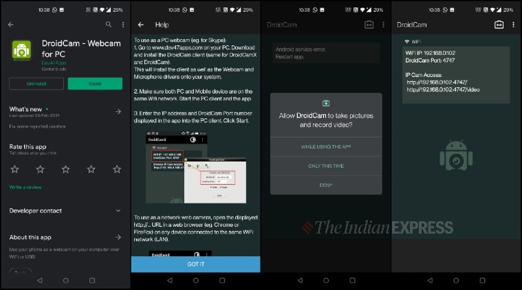 How to use your Android/ iOS phone as a webcam using Droidcam ...