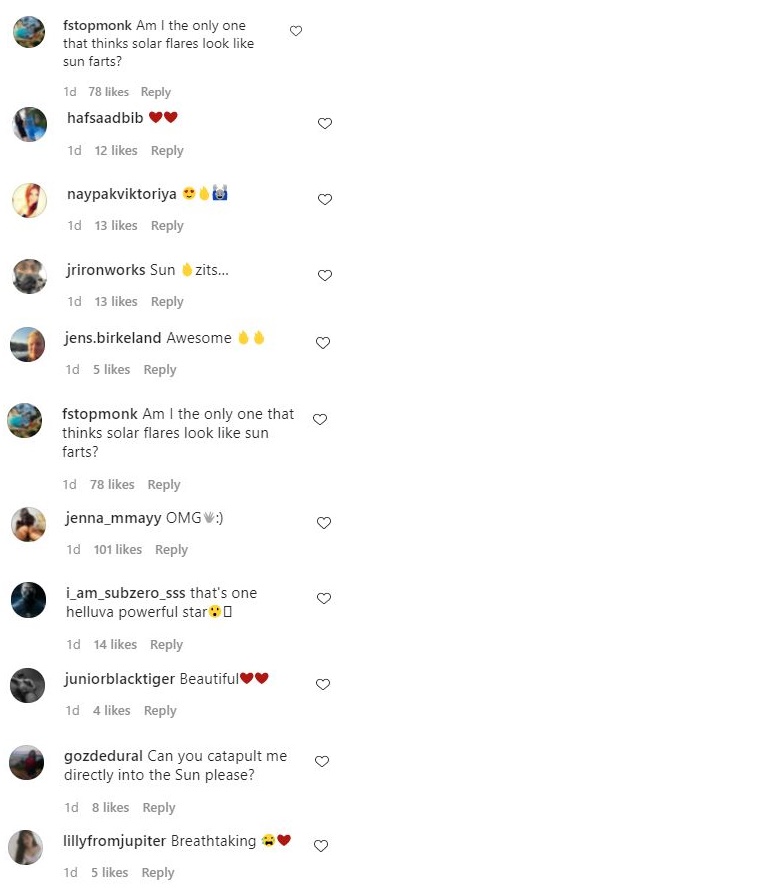 Solar fart or zit? Netizens react after NASA shares footage of Sun’s ...