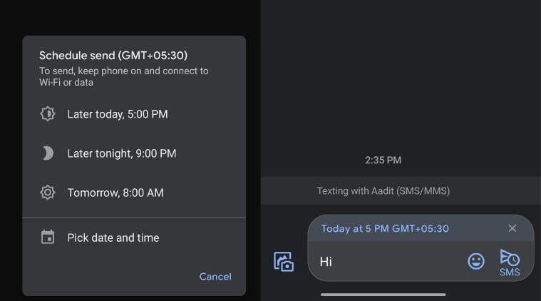 Google Messages: How to schedule text messages on your phone ...