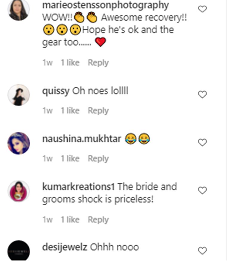 Watch: Wedding photographer falls into swimming pool during photo shoot ...