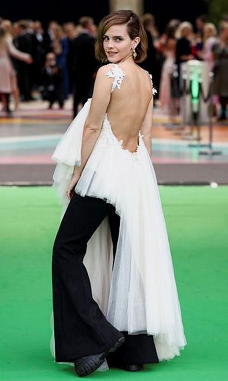 Emma Watson wore an upcycled wedding dress for Earthshot Prize Awards ...