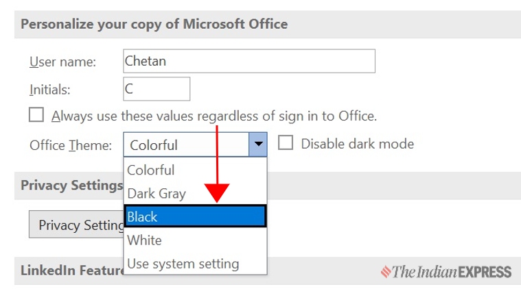 ExpressBasics: How to get dark mode on Microsoft Word?