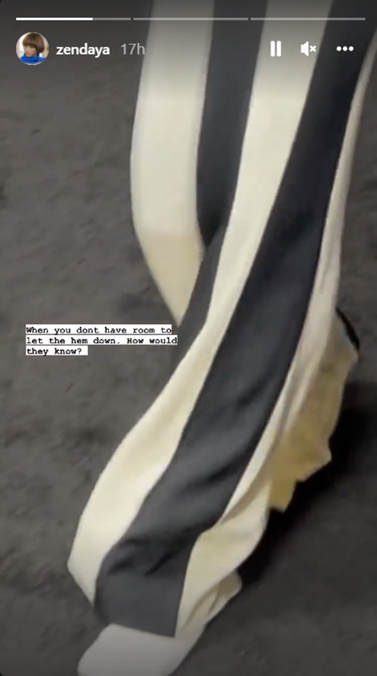 ‘How would they know?’: Zendaya skips wearing shoes with her strapless ...