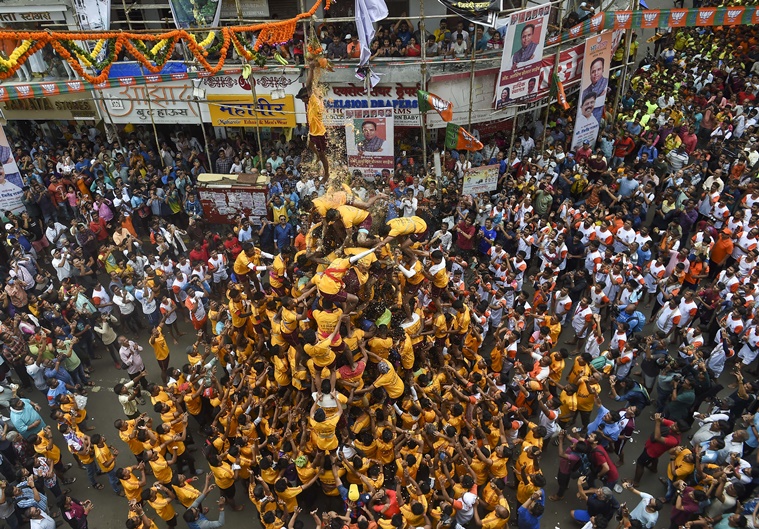 With double its usual dahi handis, BJP climbs the Mumbai power pyramid ...