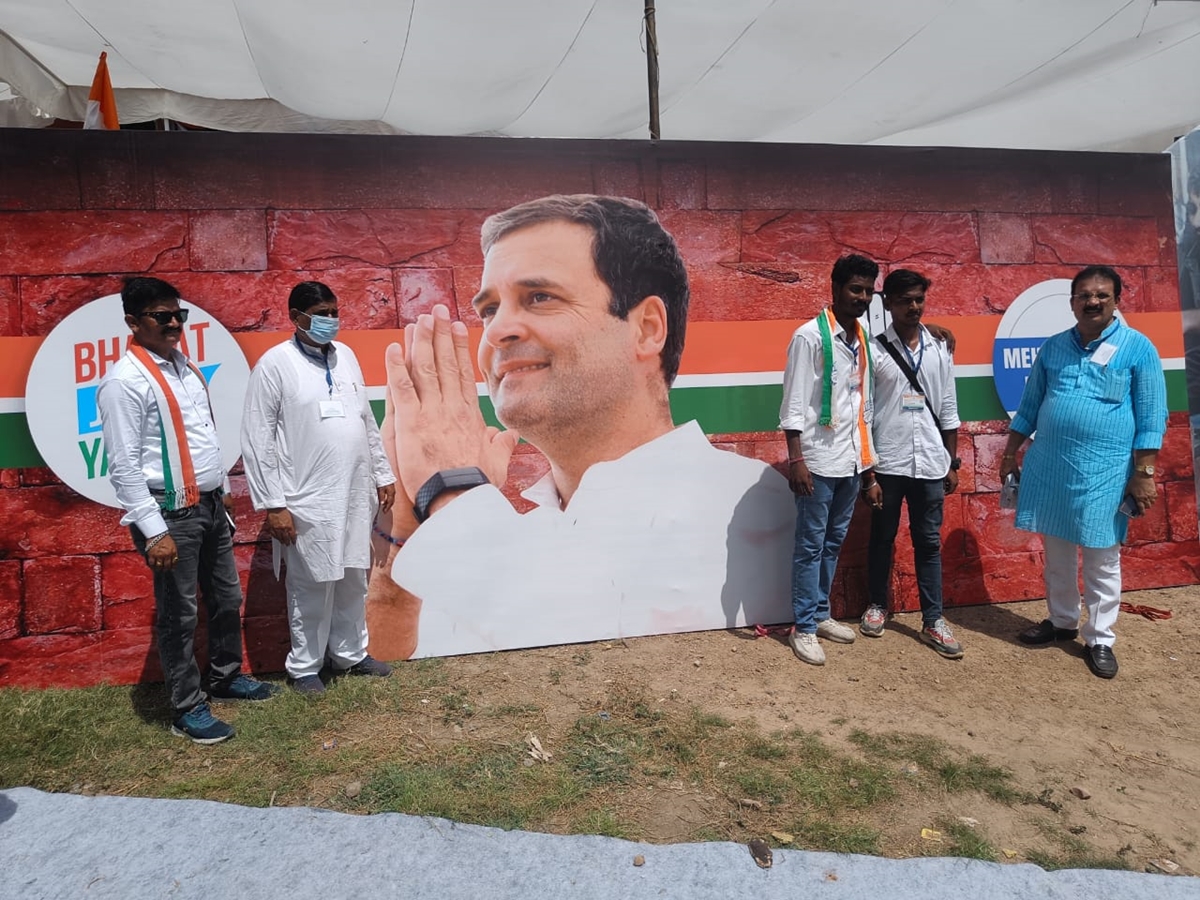Rahul Gandhi turns poster boy: Congress rally against inflation in ...
