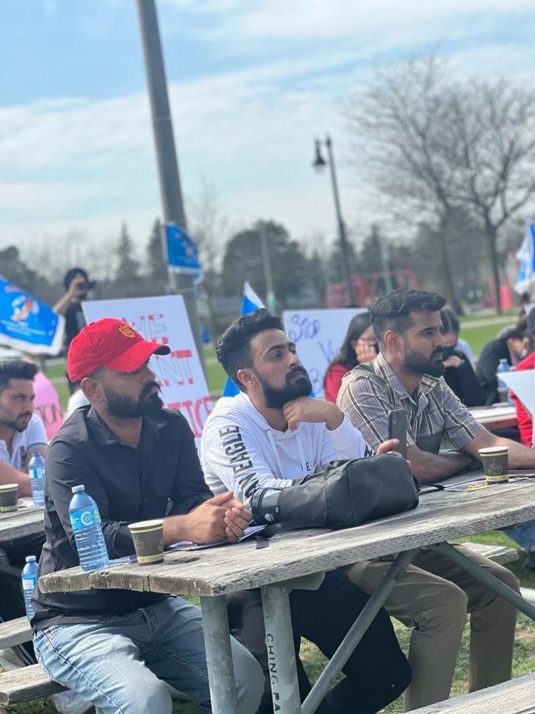 Students facing deportation from Canada hold protest in Brampton, urge ...