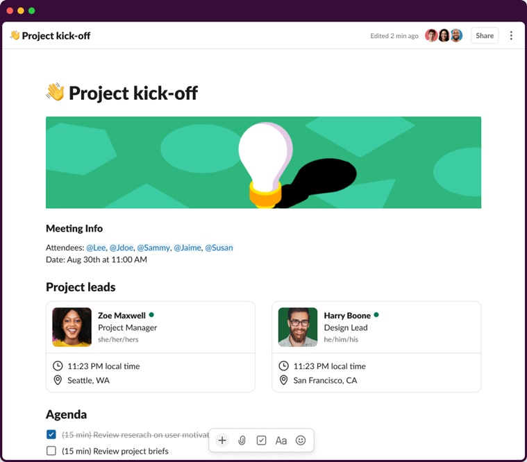 Slack Canvas aims at reducing clutter and lets you share content with ...