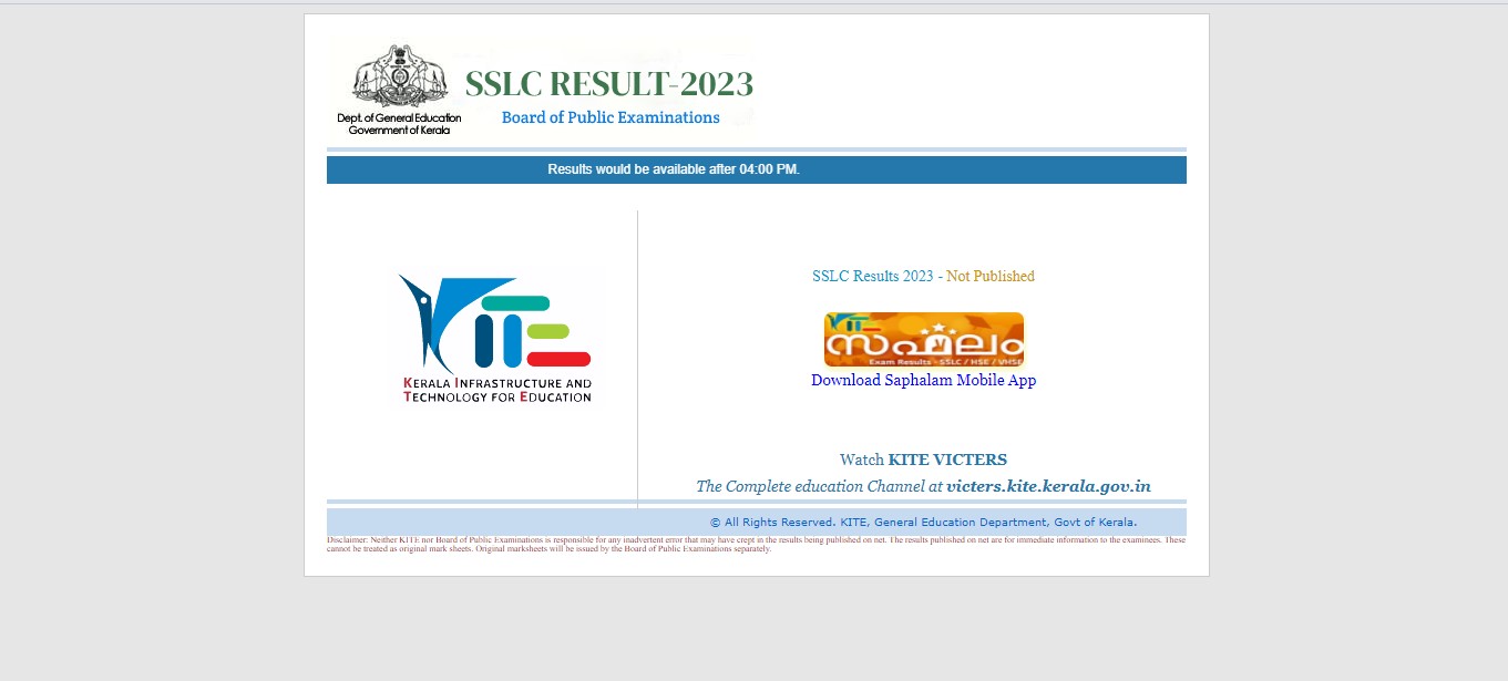 Kerala SSLC 10th Results 2023: Websites, Saphalam and PRD Live app to ...