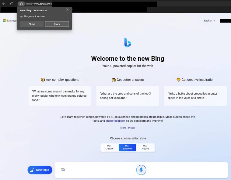 Microsoft adds voice search to Bing Chat, can also answer questions in ...
