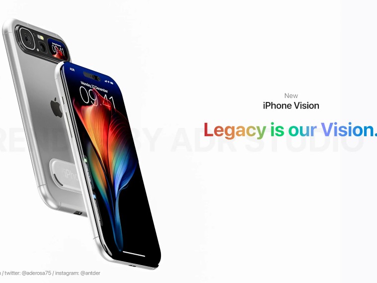 Apple iPhone X Vision Pro crossover concept renders hint at a secondary ...