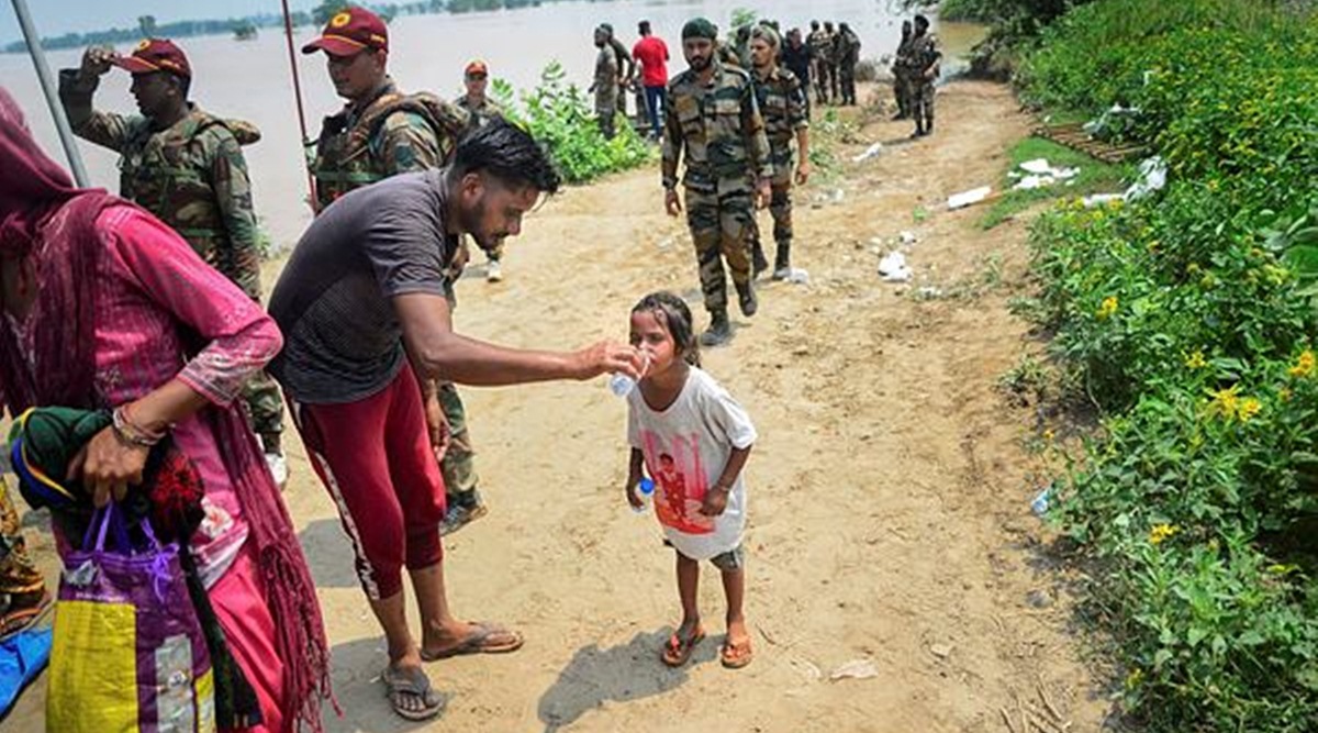 Water, water everywhere, but not a drop to drink in flood-hit villages of Punjab | Chandigarh ...