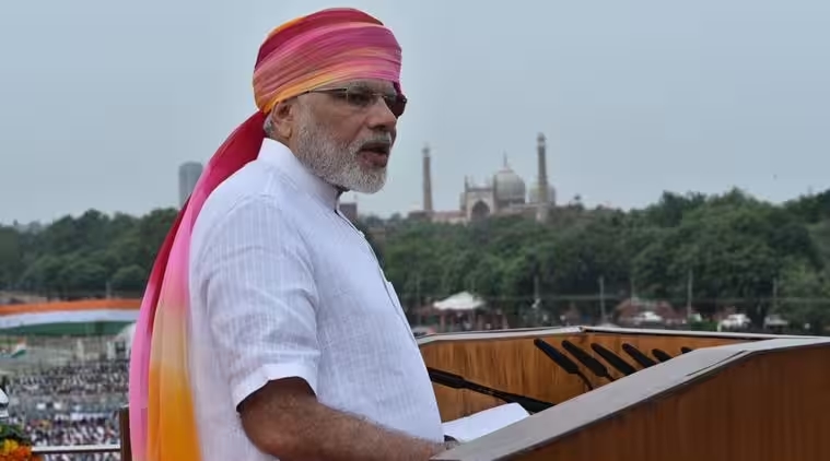 PM Narendra Modi wears multicoloured Bandhani print turban on ...