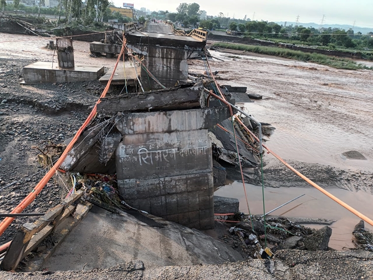 Bridge collapses in Himachal’s Baddi, police curbs on commercial ...
