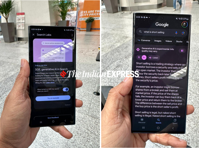 Indian users will be able to test AI-based Google search features from ...