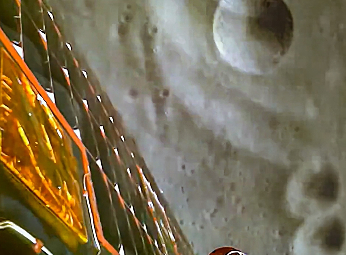 Rover takes walk on Moon, all systems normal, activities on schedule ...