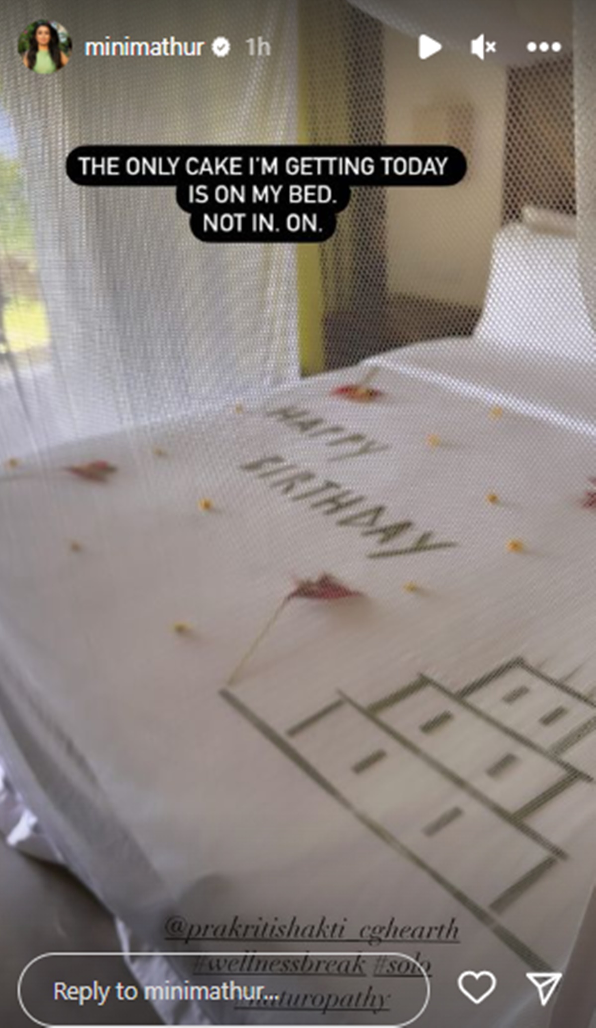 Mini Mathur celebrates her birthday in a unique way: 'Just the reset I ...