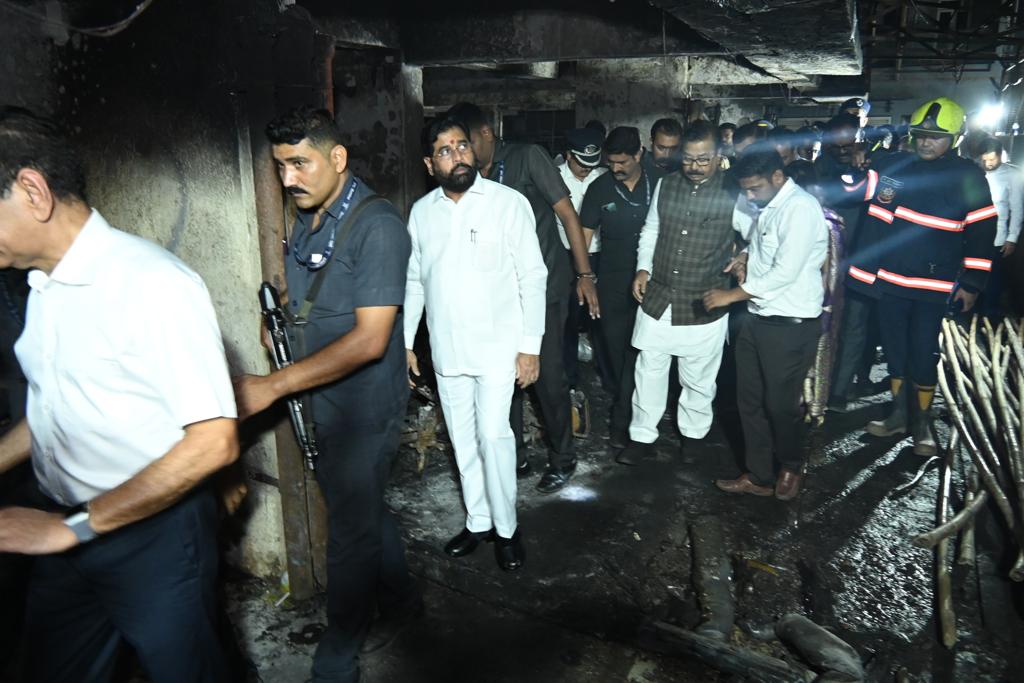 Mumbai News Highlights: CM Eknath Shinde meets Goregaon SRA building’s fire victims, announces ...