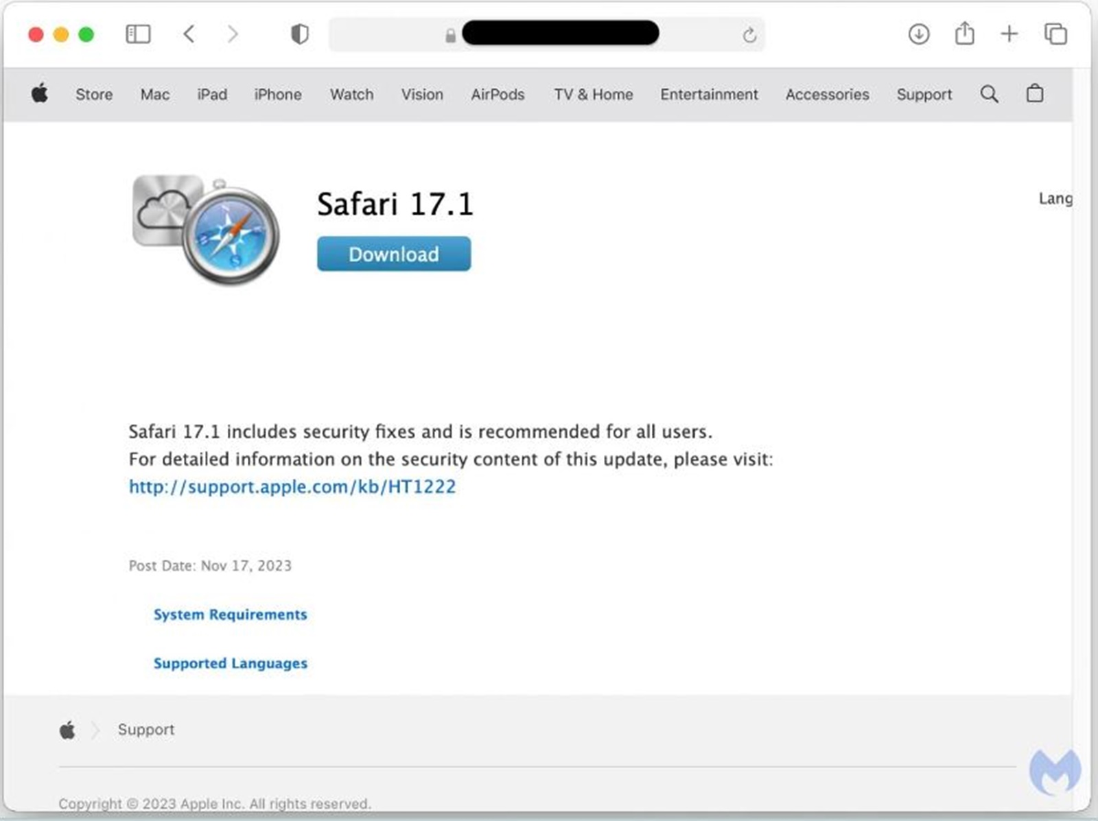 New malware uses fake web browser update page to steal passwords