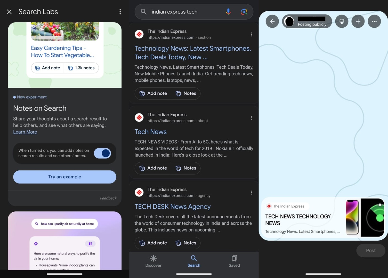 Here's how you can add Notes to Google Search results