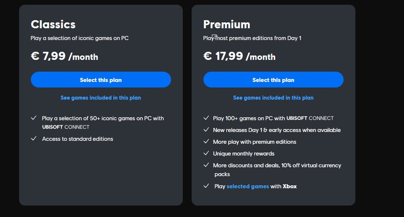 Ubisoft announces new Plus Premium subscription, brings Plus Classics ...