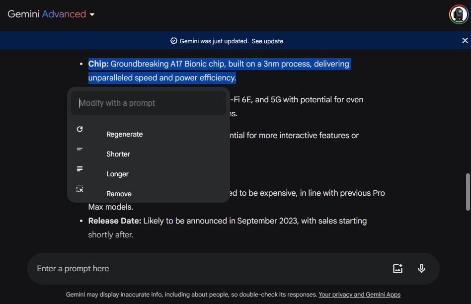 Google Gemini now lets you tune responses to your liking | Technology News - The Indian Express