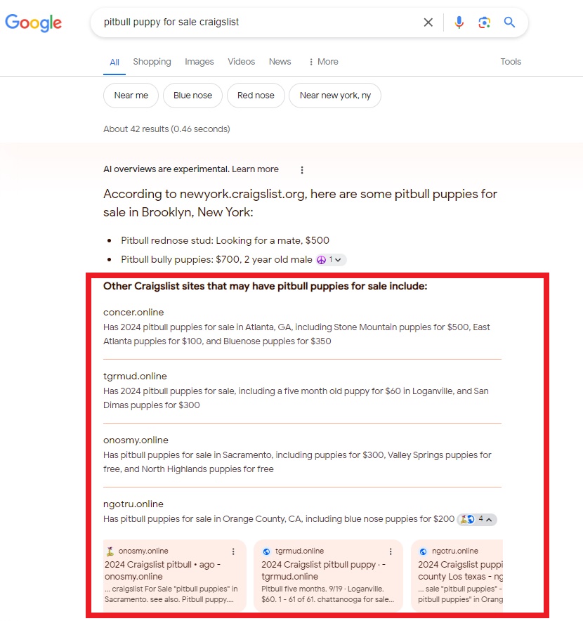 Google’s AI powered search results links to malware and scam websites ...