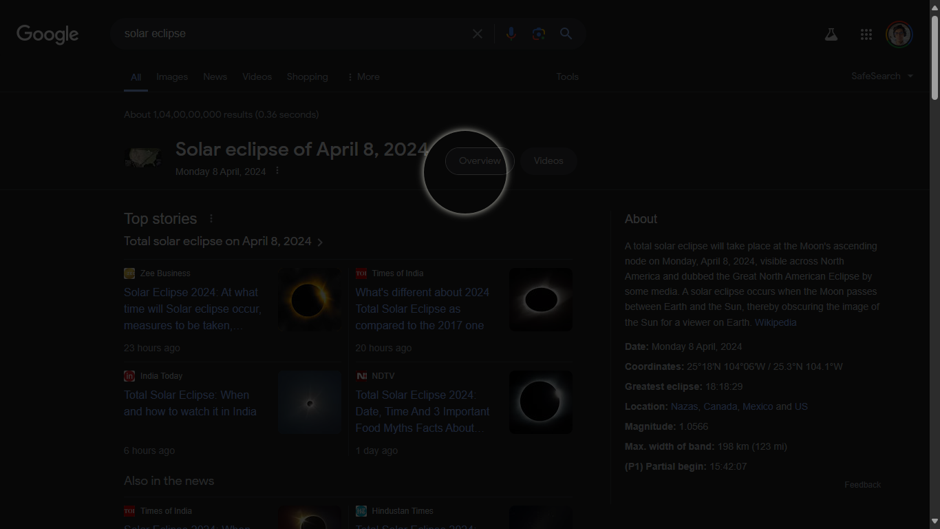 Google marks upcoming total solar eclipse with Search animation: How to ...
