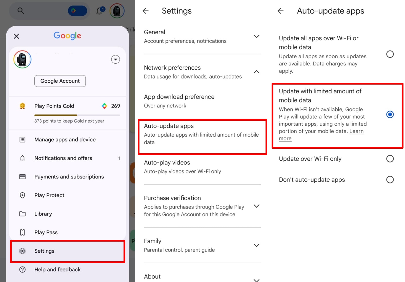 Google Play Store offers option to update apps with ‘limited amount of ...