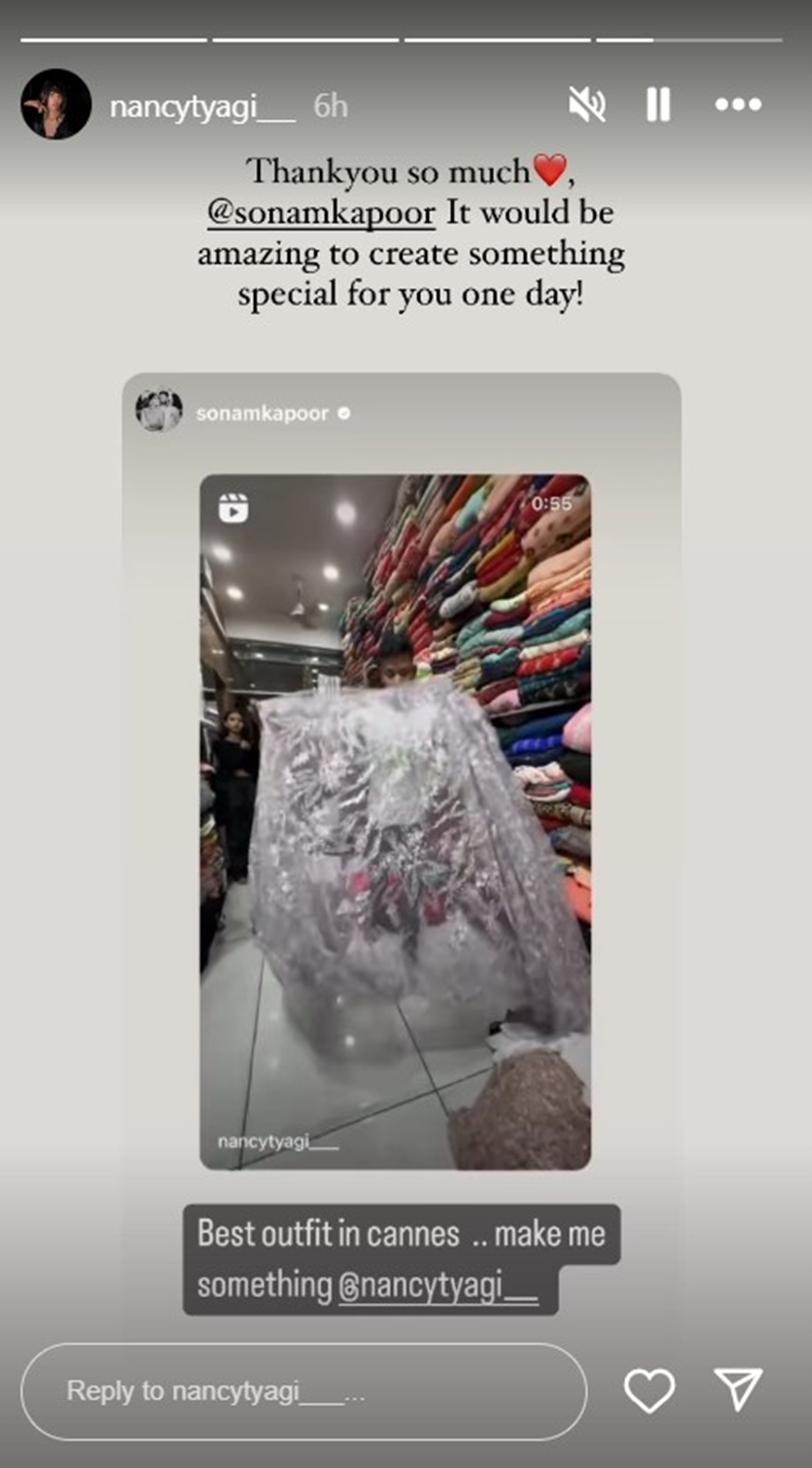 Sonam Kapoor calls Nancy Tyagi’s Cannes 20024 outfit ‘the best’: ‘Make ...