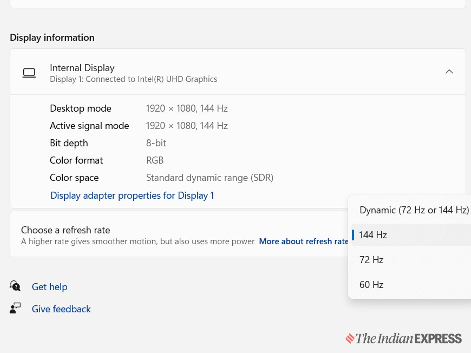 How to change the screen refresh rate on gaming laptops | Technology News - The Indian Express