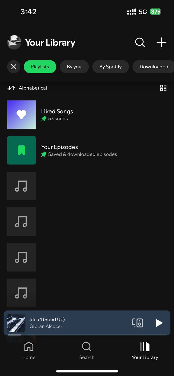 Spotify playlists disappear briefly, leaving users in a fix