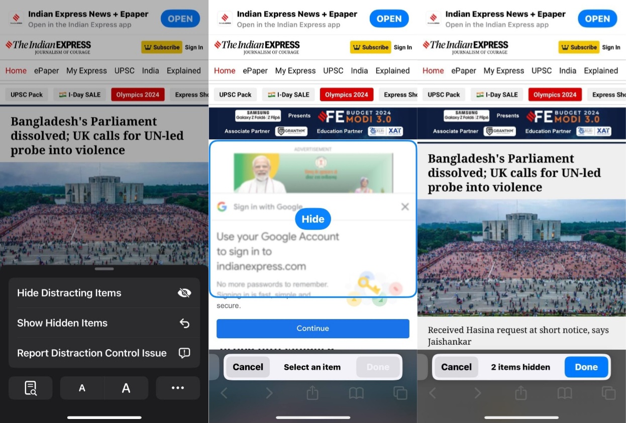 Apple introduces new “Distraction Control” feature for Safari users: Here’s how it works ...