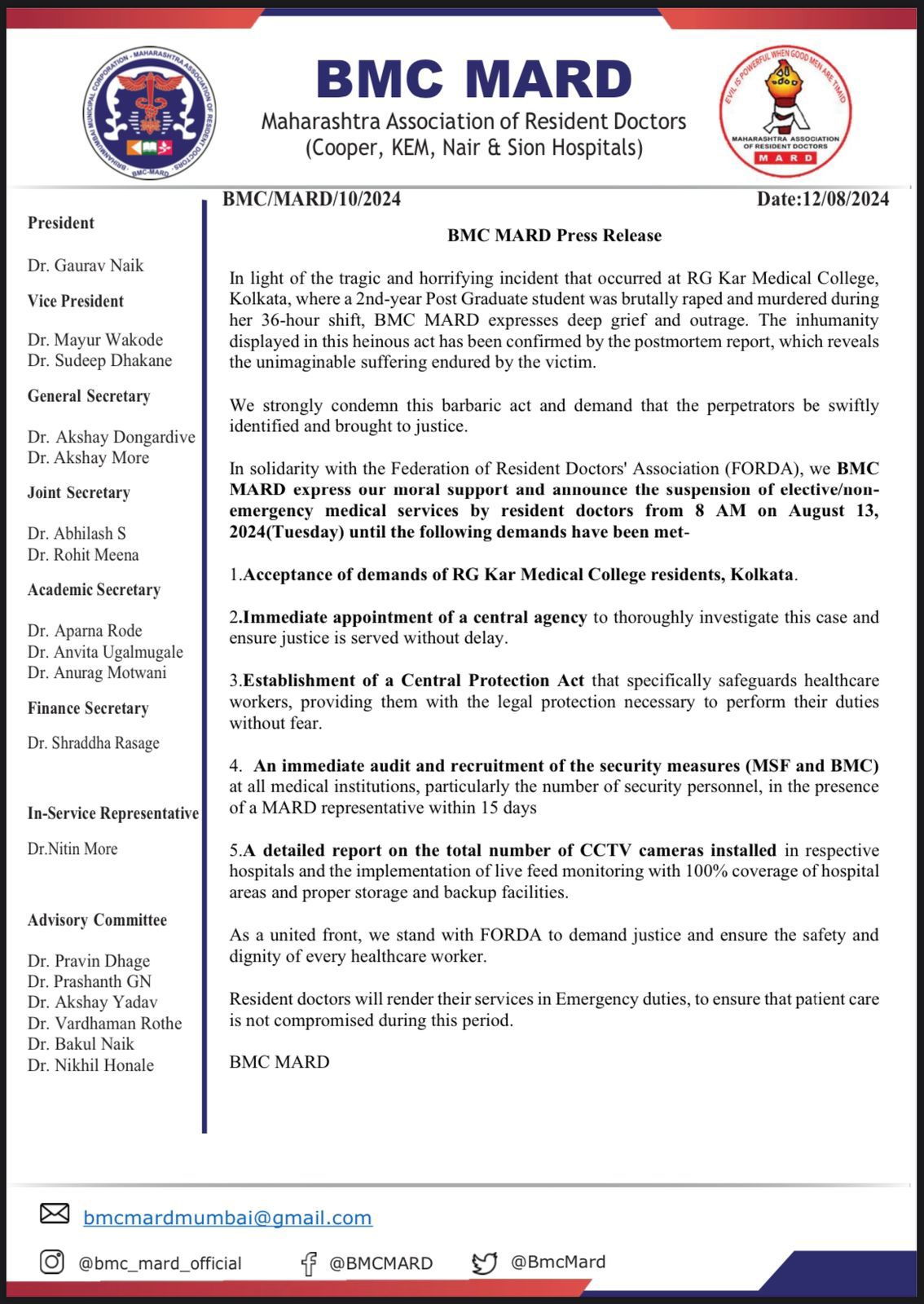 Doctors’ Protest Live Updates: Violence at protest site, miscreants ...