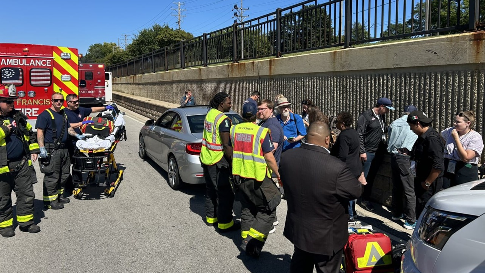 Democratic Vice President candidate Tim Walz unhurt after vehicles in ...