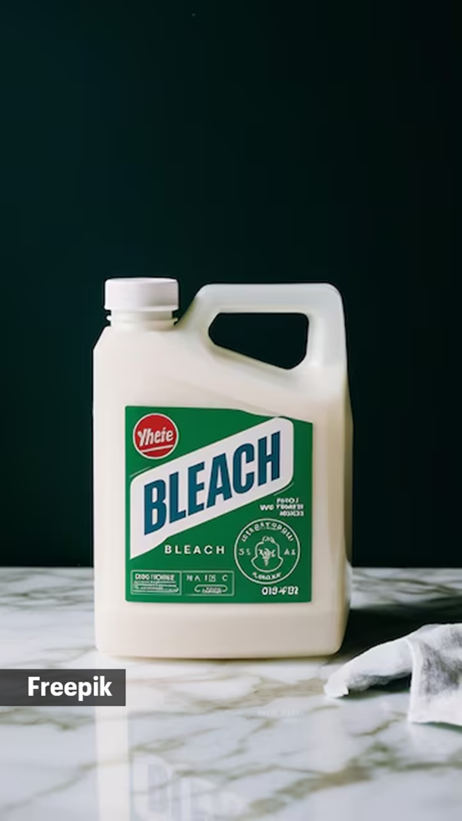 What happens chemically when bleach is sprayed on mould?