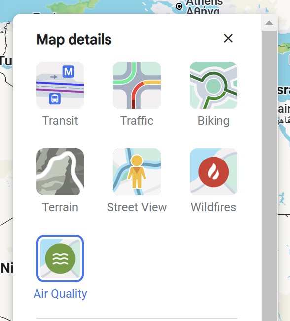 Google Maps now provides hyperlocal air quality indexes (AQI) across ...