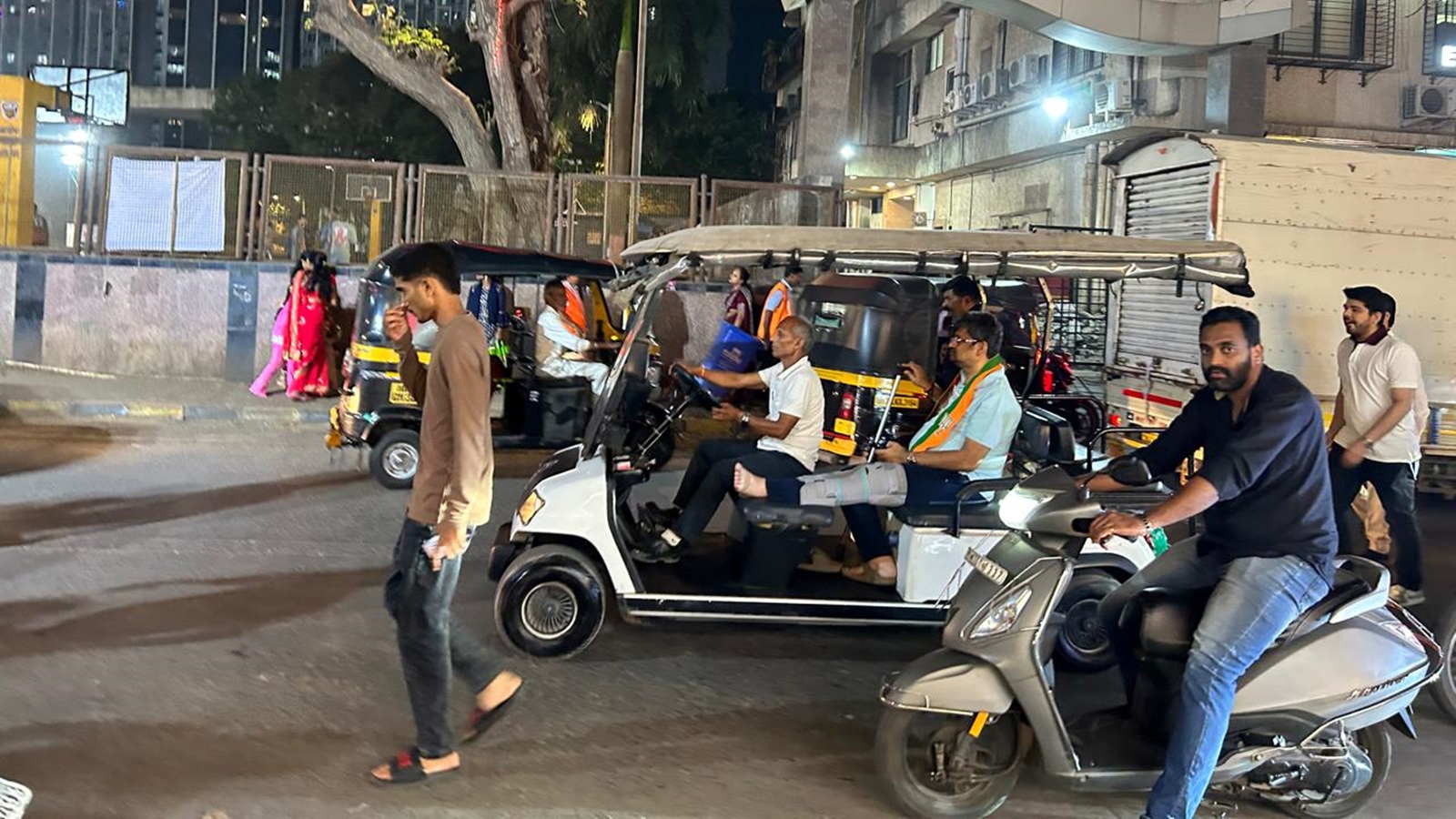 Ghatkopar on a golf cart: Knee fractured, Maharashtra’s richest candidate gets new wheels, but ...
