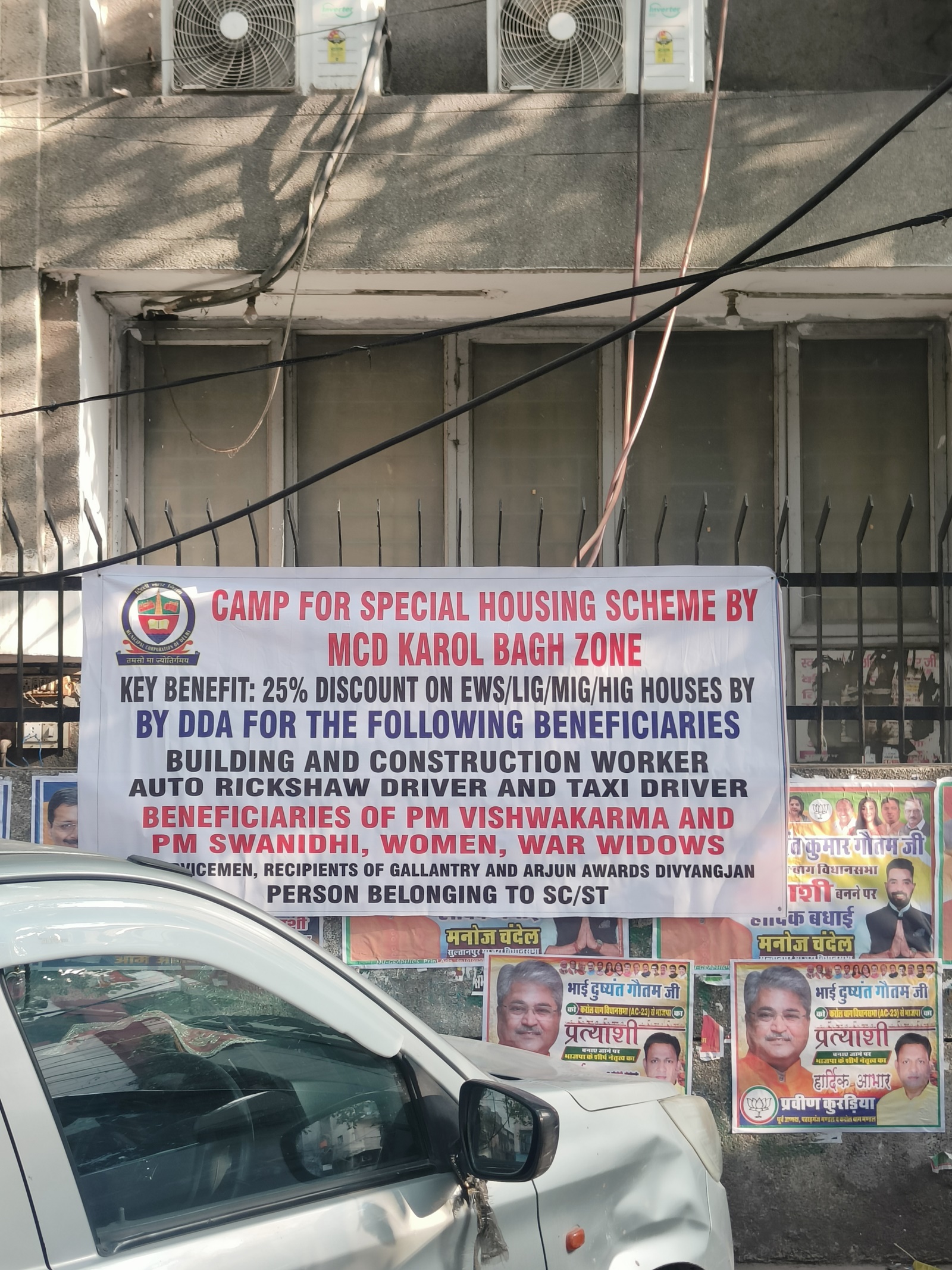 At special camps for DDA’s housing scheme, construction workers, MCD ...