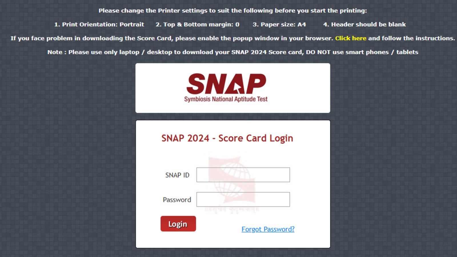 SNAP 2024 Result Out: How to download scorecard at snaptest.org ...
