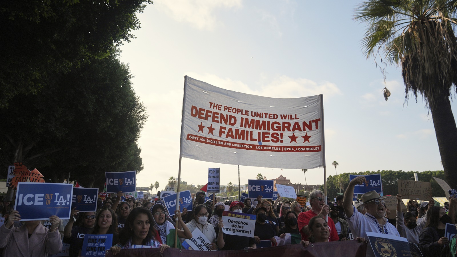 Federal immigration protests: Federal immigration raids in Los Angeles ...