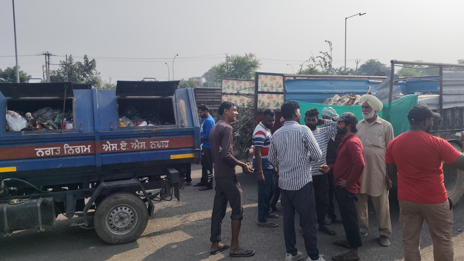 Mohali chokes under garbage crisis: 15 to 20 trash trolleys parked ...