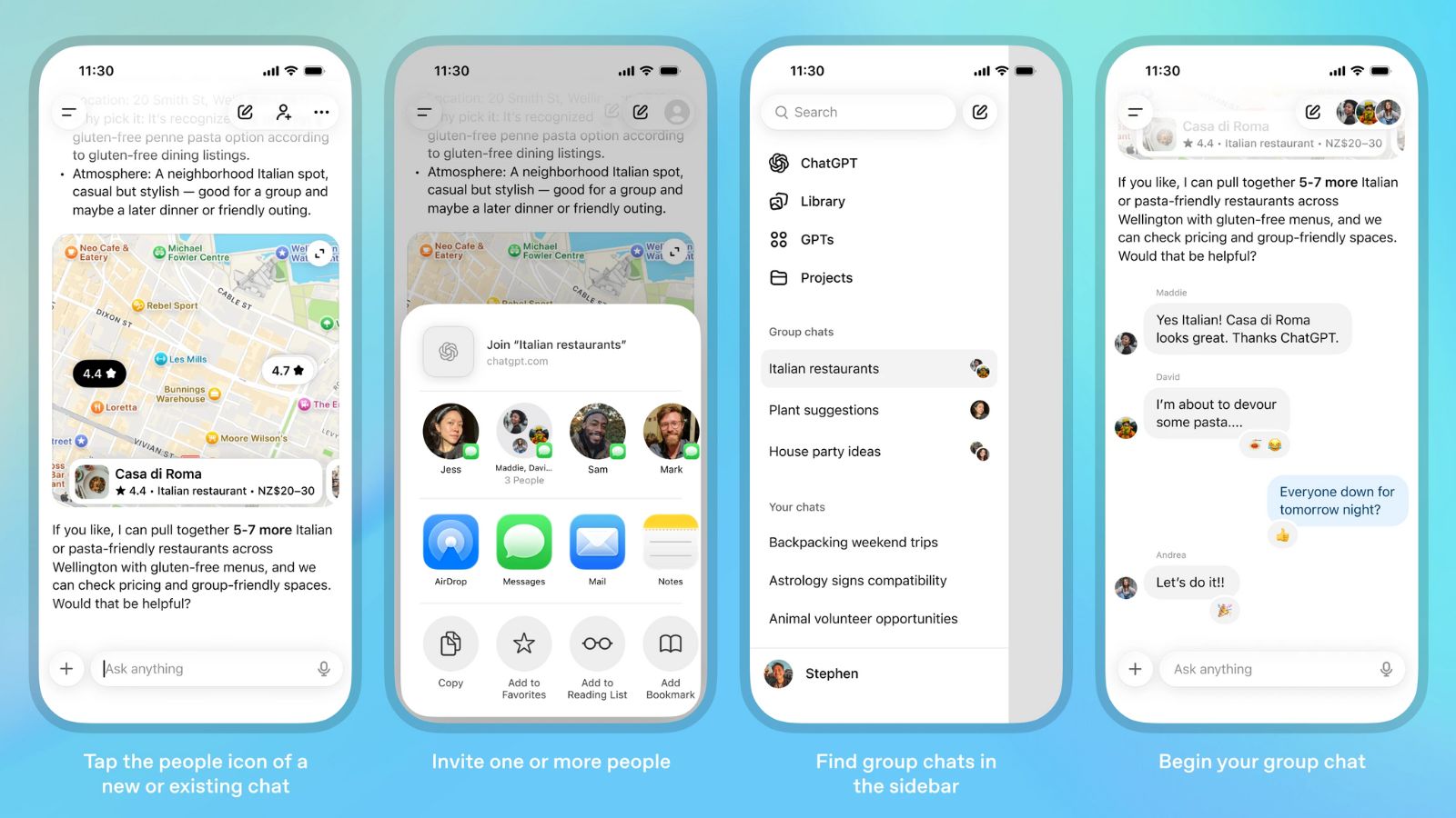 OpenAI introduces group chats in ChatGPT: Now brainstorm ideas and plan ...