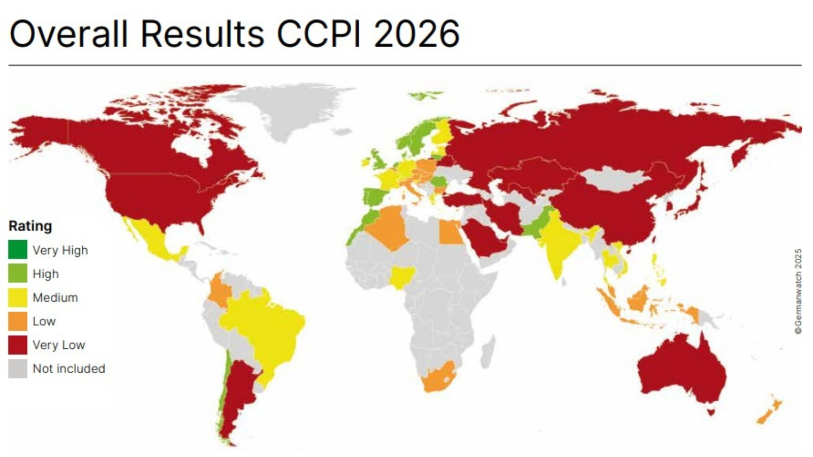 Top & Bottom 10 Countries in 2026 Climate Change Performance Index ...