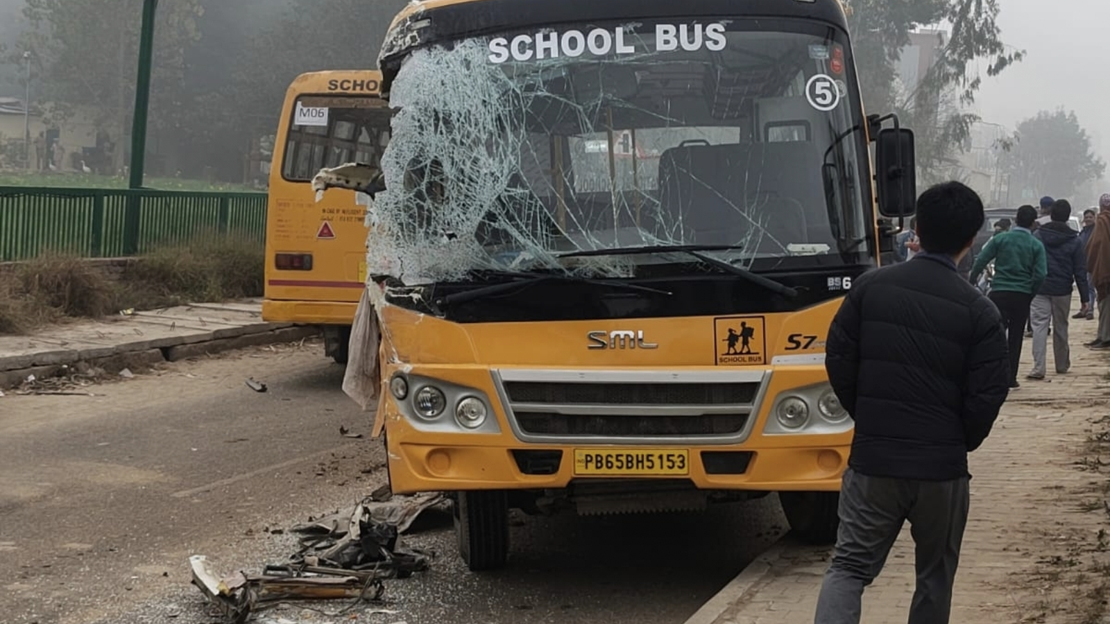 School buses collide due to dense fog in Mohali, 10 flights cancelled ...