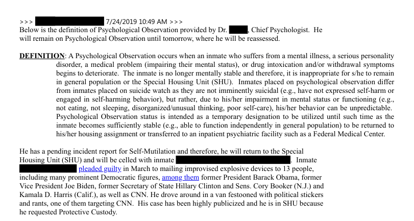 Jeffrey Epstein was to share cell with pro-Trump pipe bomber, newly ...