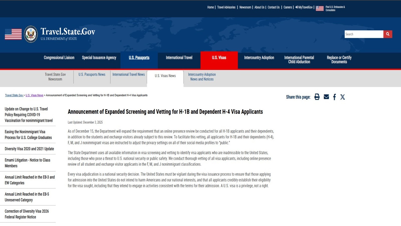 H-1B Visa New Rules: Trump administration orders enhanced vetting for H-1B visa applicants ...